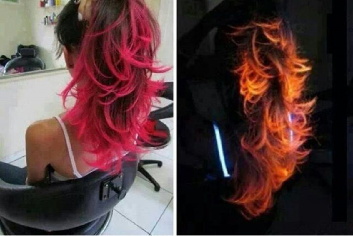 glow hair tendencia cabello tinte fluorescente: Glowing Hair ...
