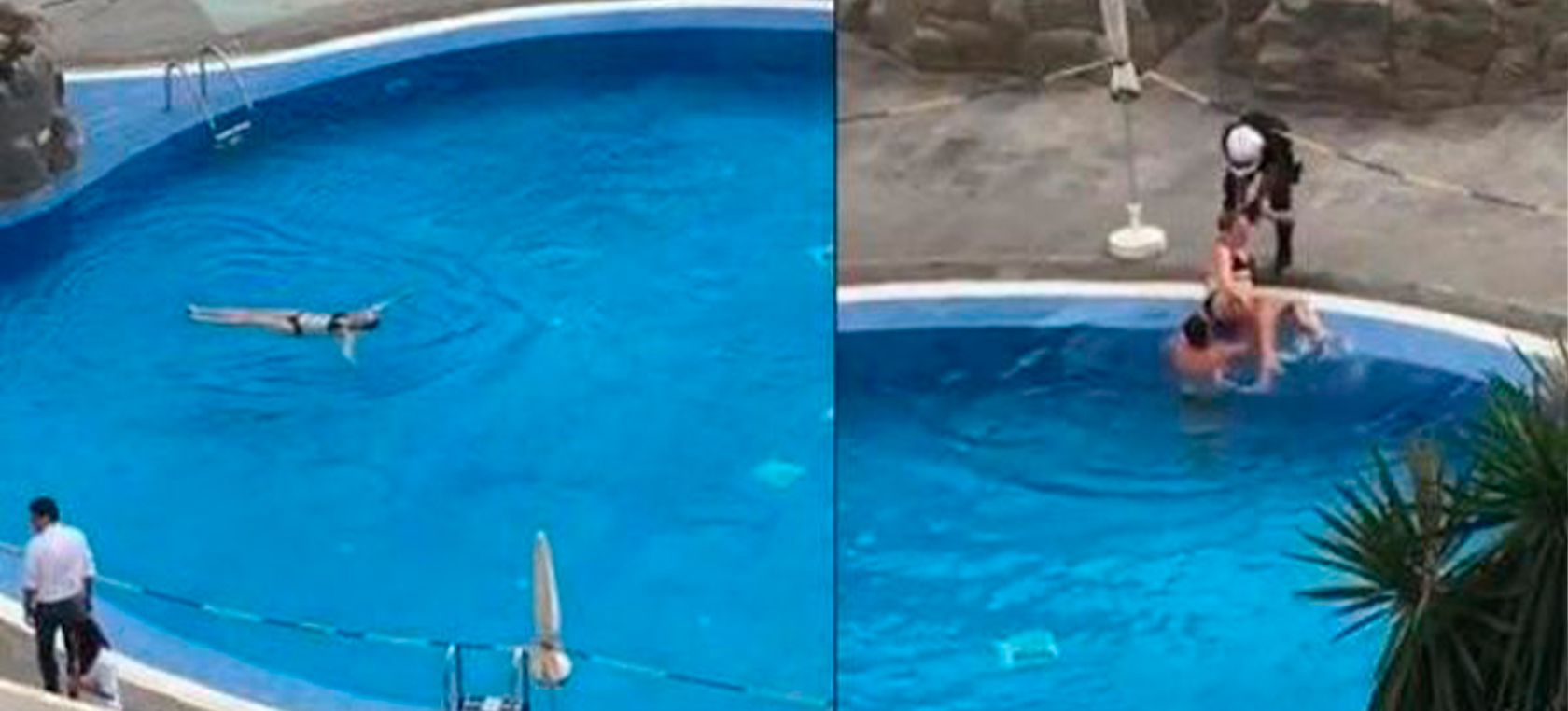 Video viral de una mujer que entró a una piscina y la metieron a la cárcel | Actualidad | LOS40 ...