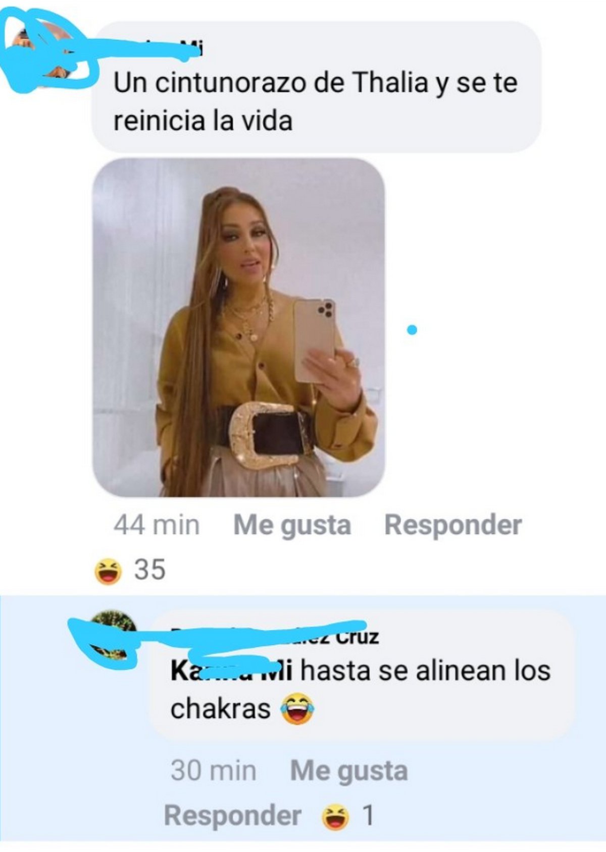 Thalía se convierte en meme por enorme cinturón | Fotogalería ...