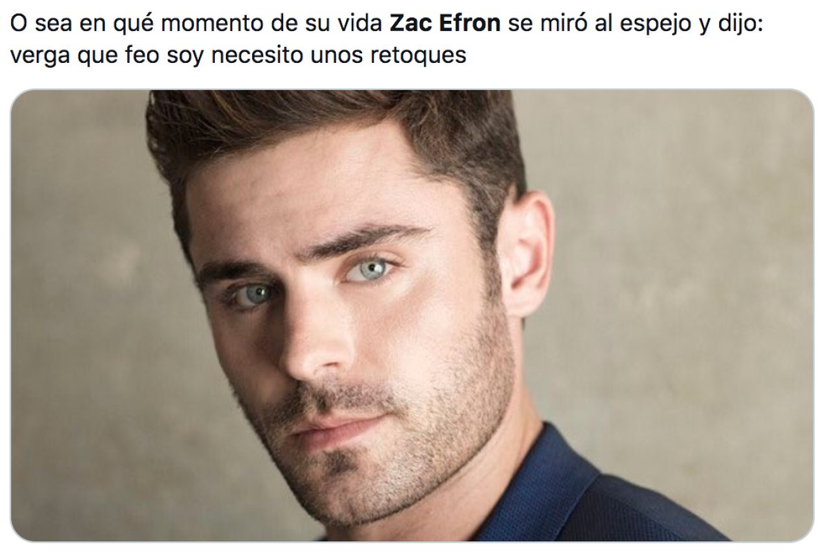Zac Efron: Los memes que dejó el nuevo rostro de Zac Efron ...