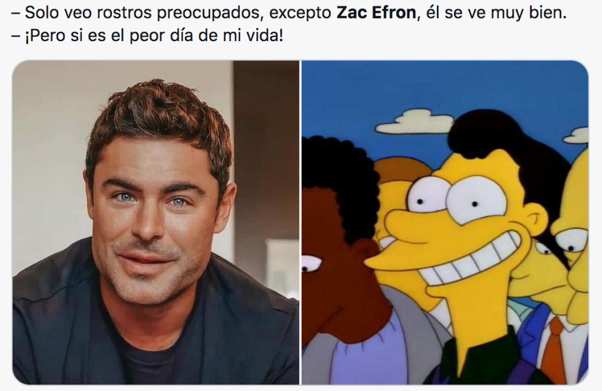 Zac Efron: Los memes que dejó el nuevo rostro de Zac Efron ...