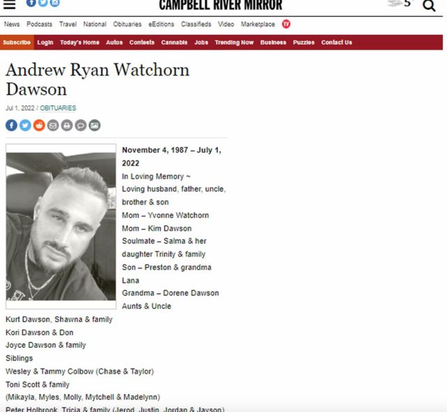 Andrew Dawson: Hombre graba a supuesto gigante en Canadá y desaparece ...