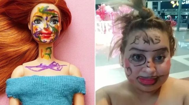 Viral Barbie: Joven se hace viral al disfrazarse de Barbie rayada y ...